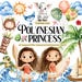 Cute Polynesian Princess Moana Clipart Cute Hawaiian Moana Birthday ...