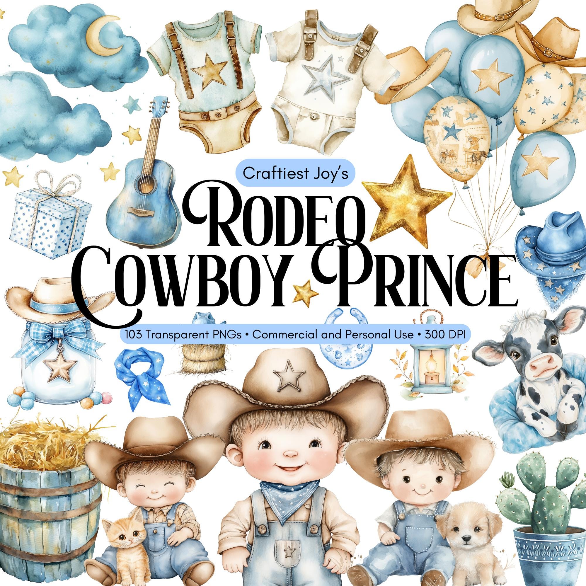 Cute Baby Boy Cowboy Clipart PNG Wild West Clipart Baby Boy Western ...