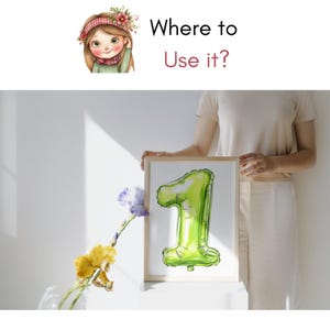 Lime Green Foil Balloon Number Clipart Green Foil Balloon Clipart Party ...