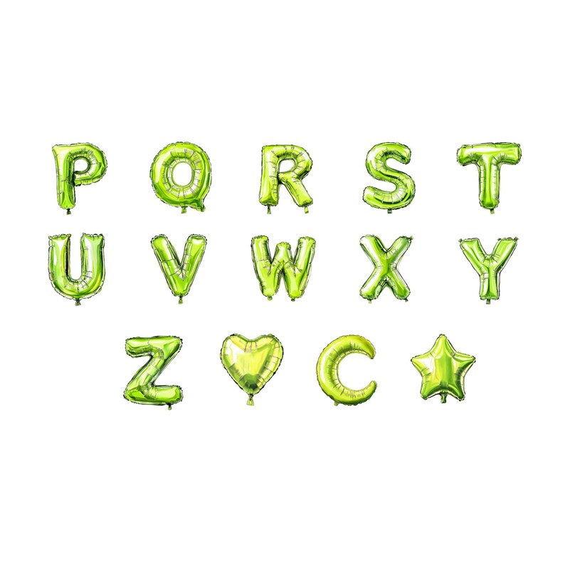 Lime Green Foil Balloon Number Clipart Green Foil Balloon Clipart Party ...