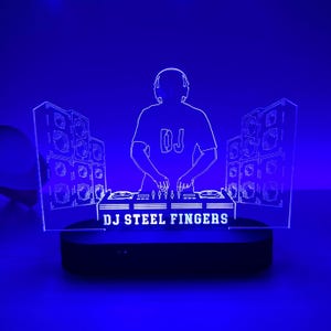 Personalized DJ Player Night Light, DJ Music 3D LED Illussion, Music ...