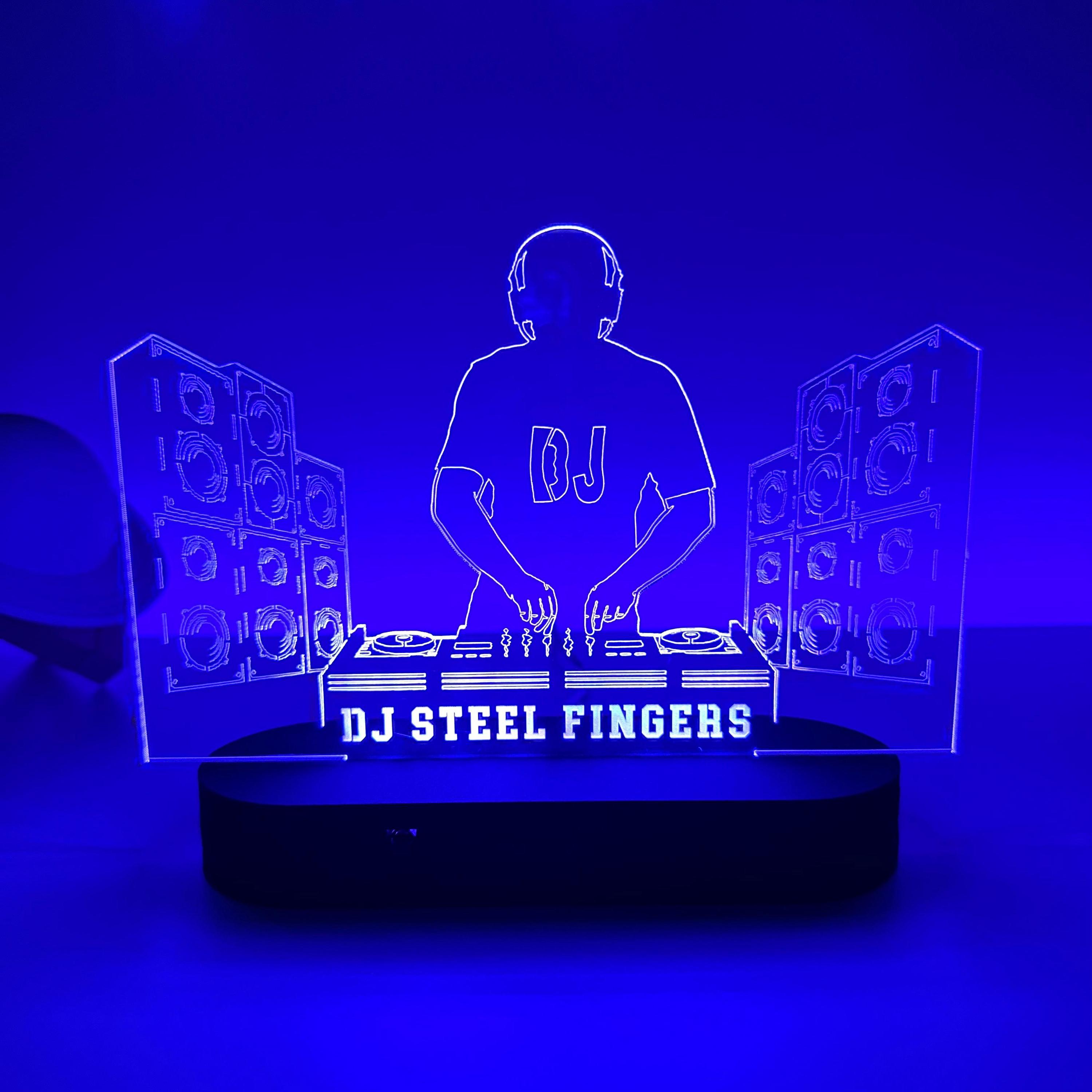 Personalized DJ Player Night Light, DJ Music 3D LED Illussion, Music ...