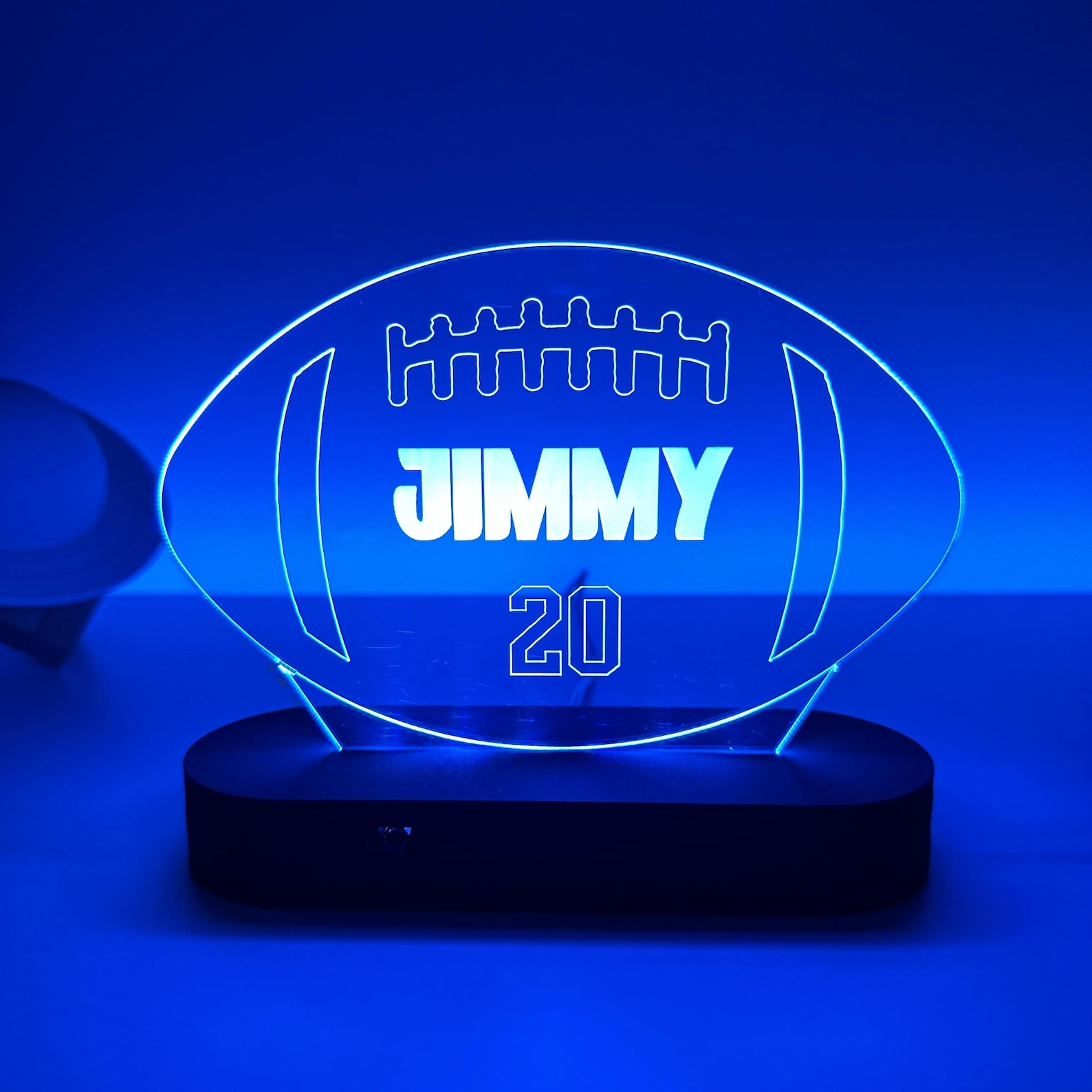 Customizable American Football 3D Night Light, American Football ...