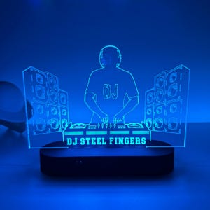 Personalized DJ Player Night Light, DJ Music 3D LED Illussion, Music ...
