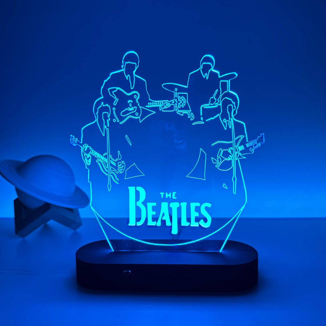 The Beatles 3D Led Lamp, the Beatles Night Light, the Beatles Music ...