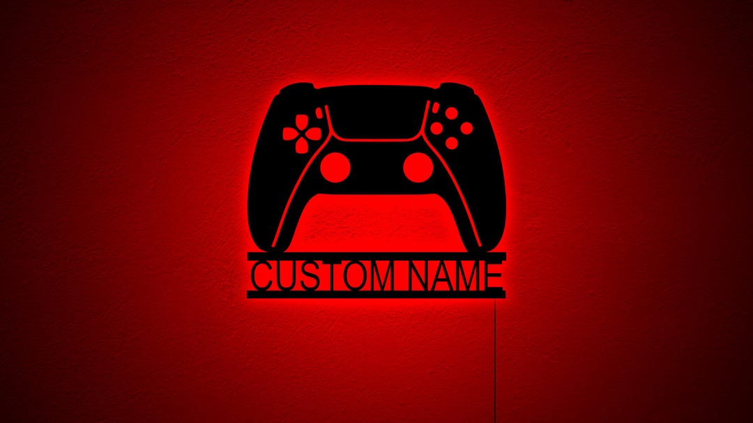 Personalized Gaming RGB LED Light, Gamer Nickname Neon Sign, Gamer ...