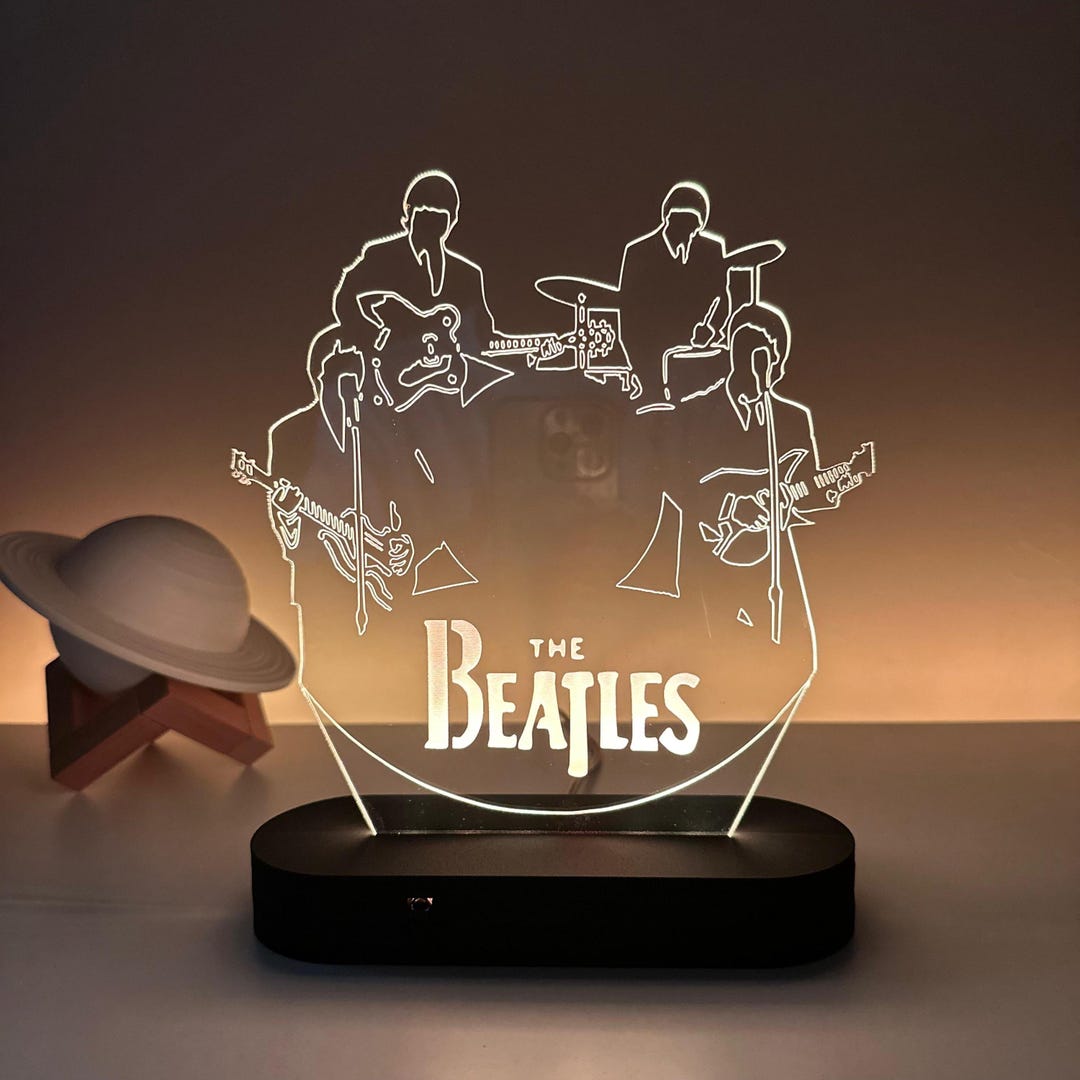 The Beatles 3D Led Lamp, the Beatles Night Light, the Beatles Music ...