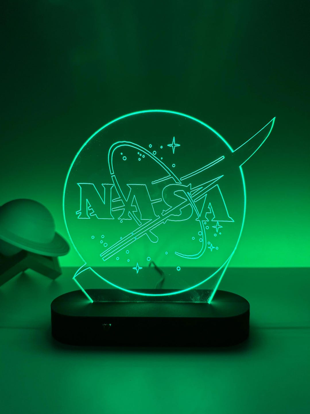 NASA Logo 3D Led Lamp, Space Logo Decorative, Gifts for NASA Fan, NASA ...