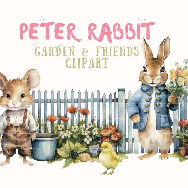 Peter Rabbit Clipart - Etsy