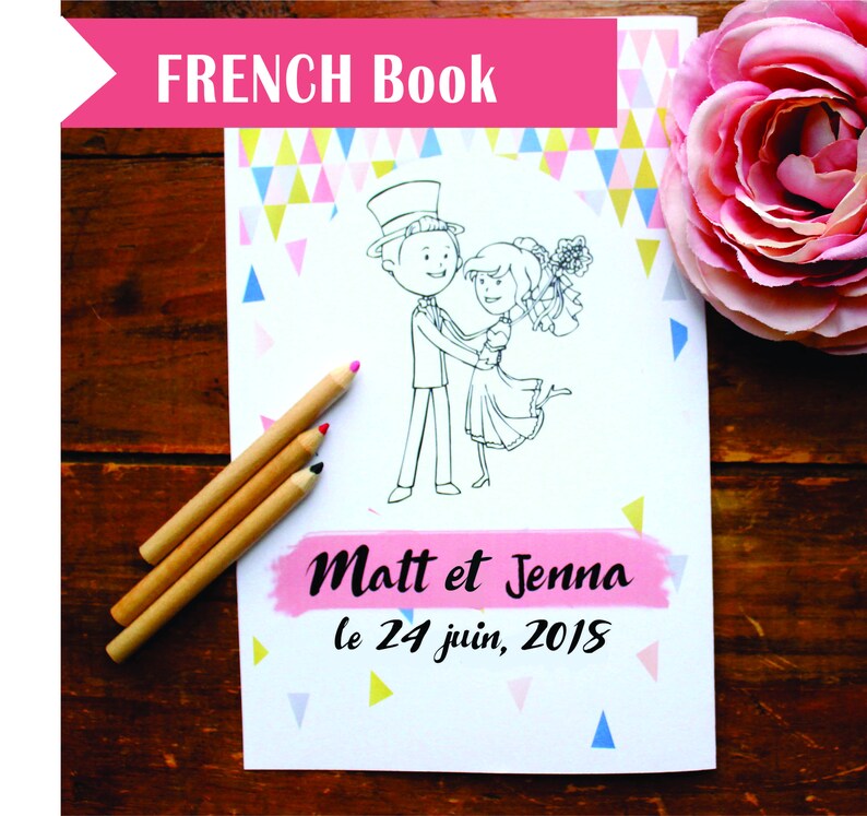 French Coloring Book Personalized Kids Activity Pack in - Etsy
