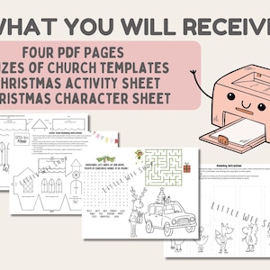 Printable Origami Paper Church, Paper Church Kit,folded Paper House, X ...