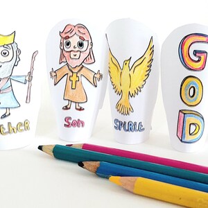 Holy Trinity Sunday School Activity Sheet, Finger Puppets, Catholic ...