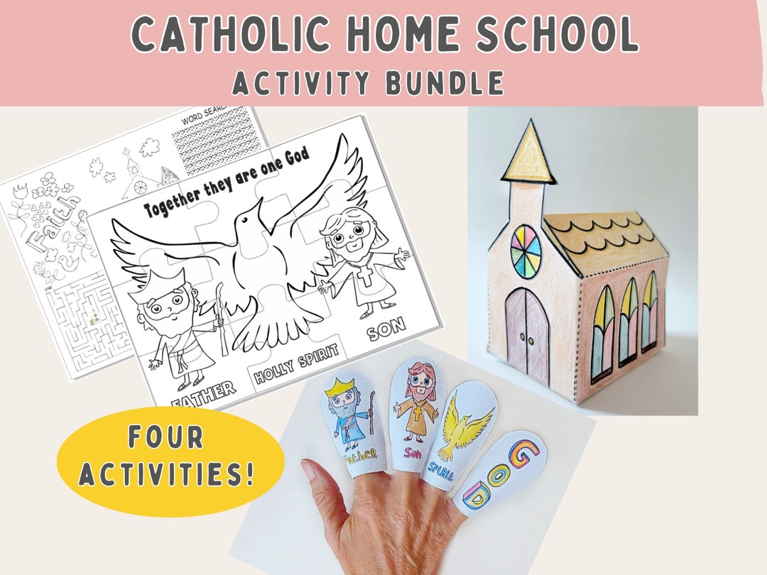 Sunday School Activity Bundle for Catholic Homeschool Activities, Holy ...