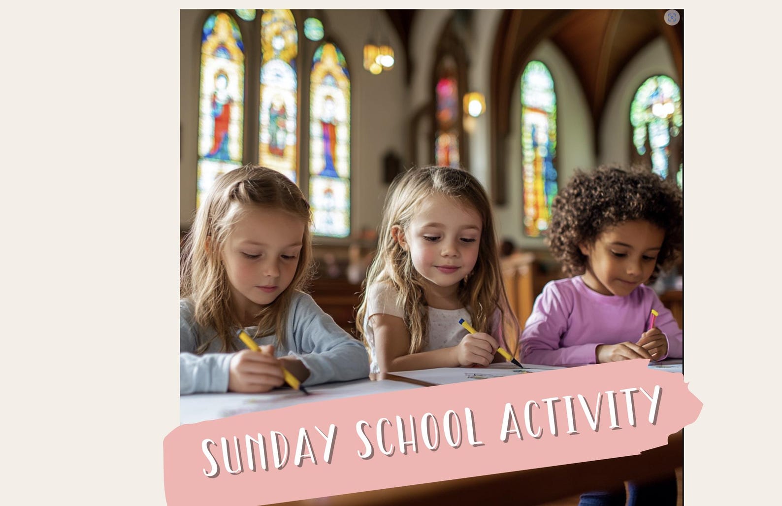 Printable Paper Church, Paper Church Kit, Sunday School Craft, Instant ...