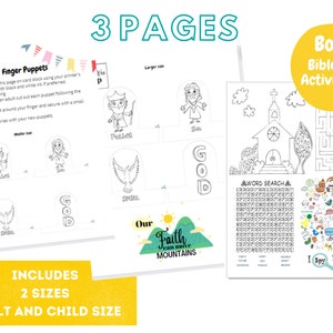 Holy Trinity Sunday School Activity Sheet, Finger Puppets, Catholic ...