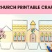 Printable Origami Paper Church, Paper Church Kit,folded Paper House, X ...