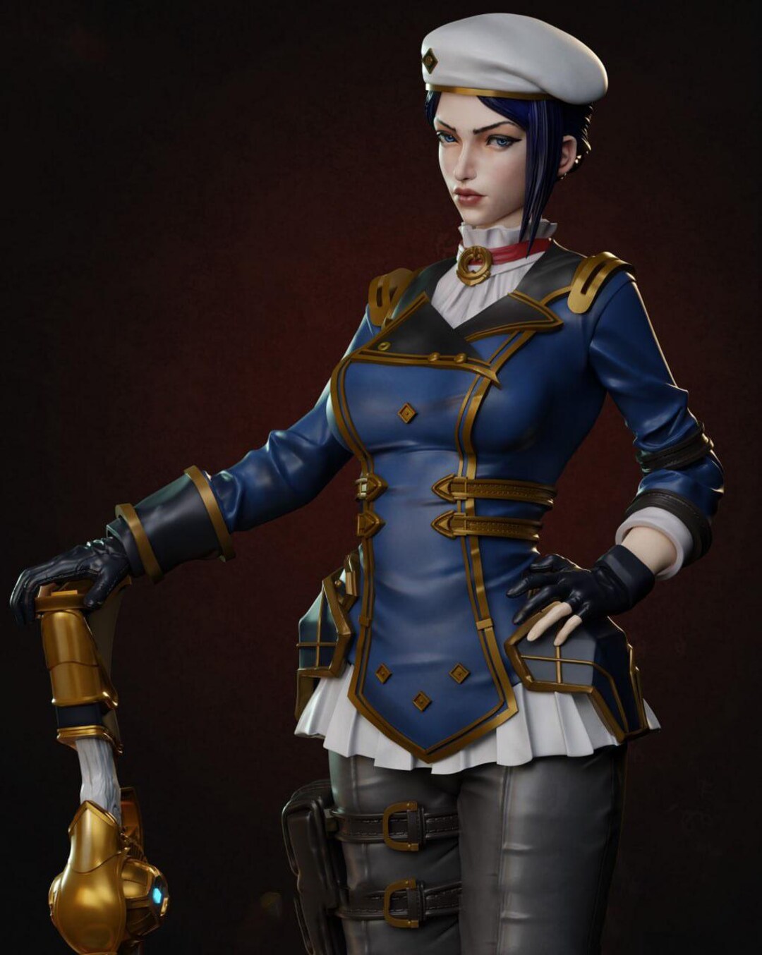 Caitlyn Kiramman - Arcane High Quality 3D Printed 12K Unassembled ...