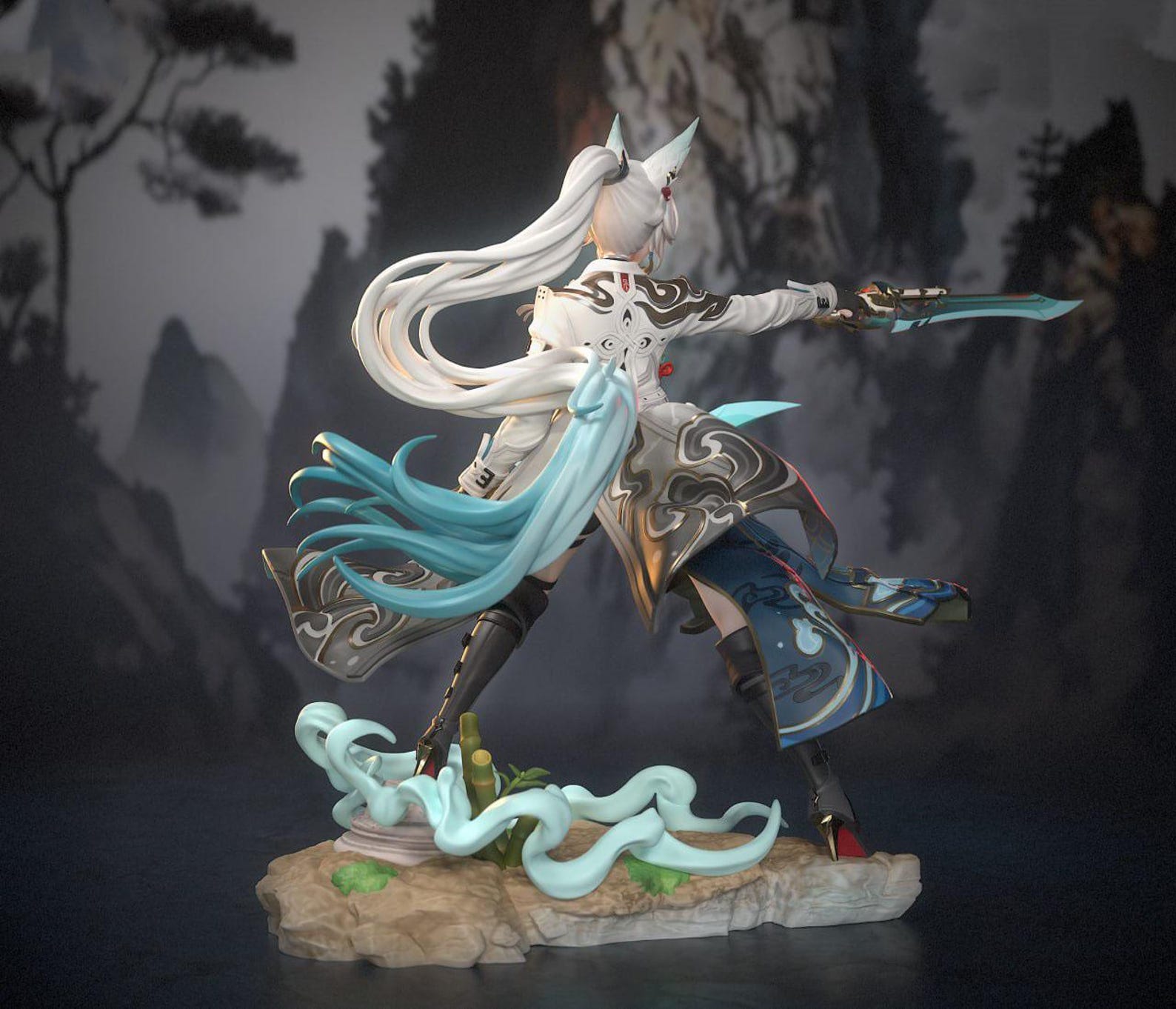 3D Printed Fei Xiao Figure | Painted/unpainted Anime Model - Etsy