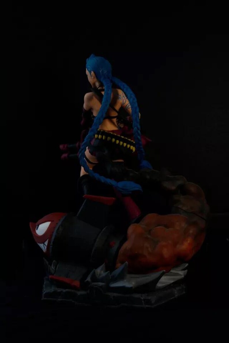 Jinx - Figura de League of Legends de alta calidad, pintada o sin ...