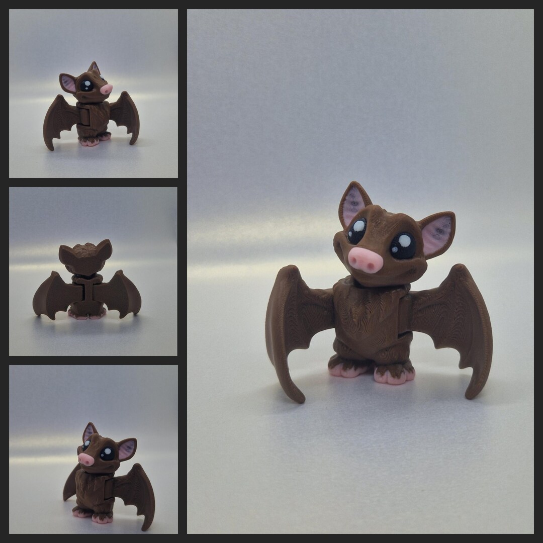 Articulated Bat Fidget Stress Toy, Silent Fidget Toy, Halloween Desk ...