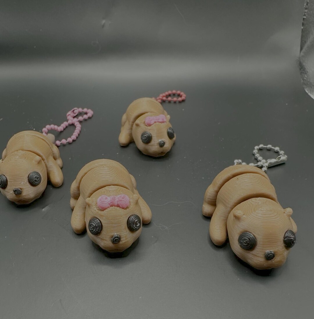 Articulated 3D Printed Keychsin. Fidget, Flexible. - Etsy