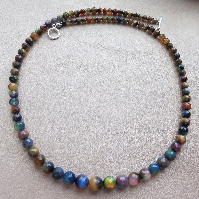 Stunning Multicolor Ethiopian Opal Necklace - Etsy