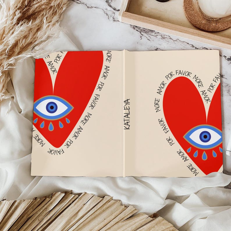 Personalized Evil Eye Journal, Custom Hardcover Notebook for Women ...