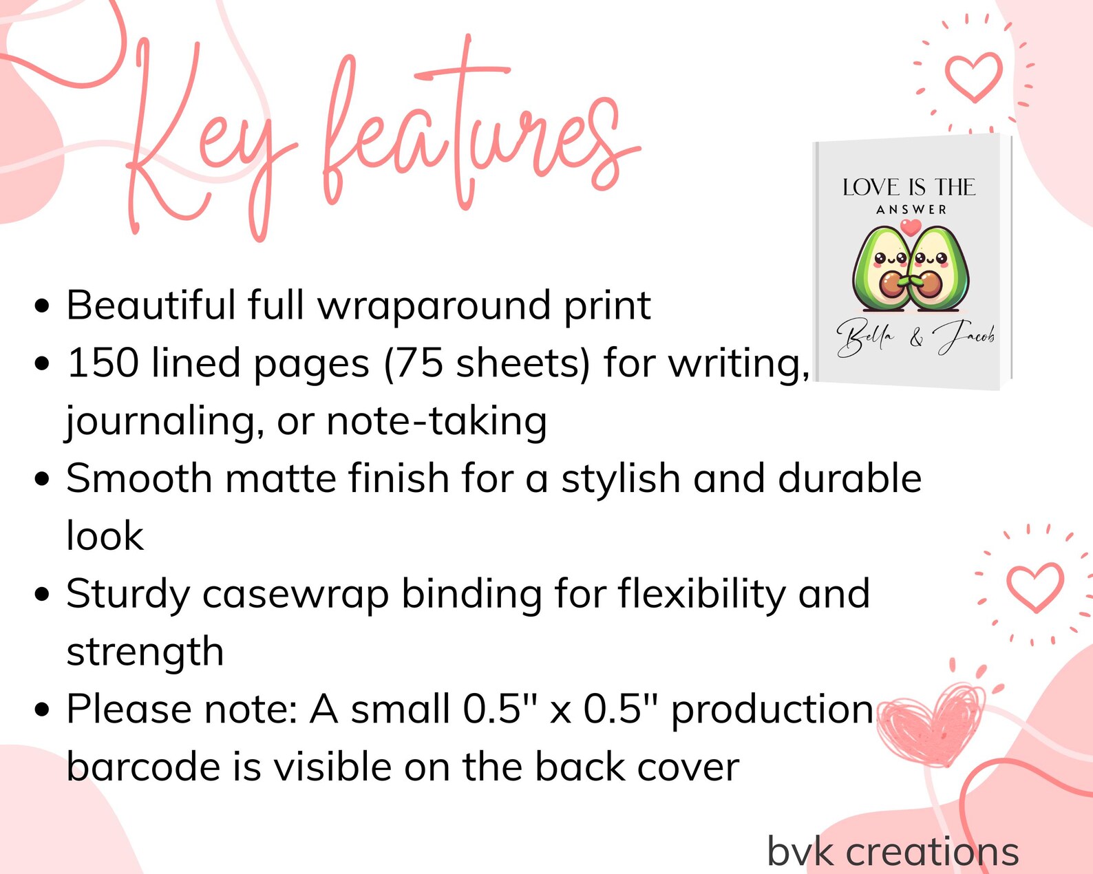 Pink Journal Customizable Notebook Cute Pink Coquette Diary Journaling ...