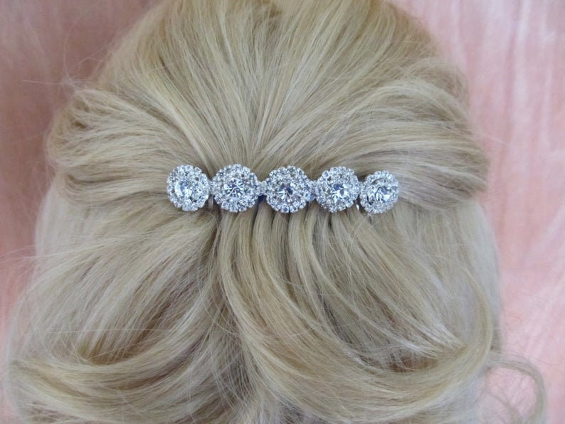 Silver Bridal Hair Comb,rhinestone Wedding Hair Comb,bridal Hair ...