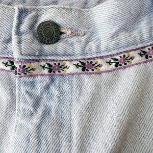 Vintage Womens Mom Patchwork Boho Hippie Reworked Jeans 34x30 - Etsy