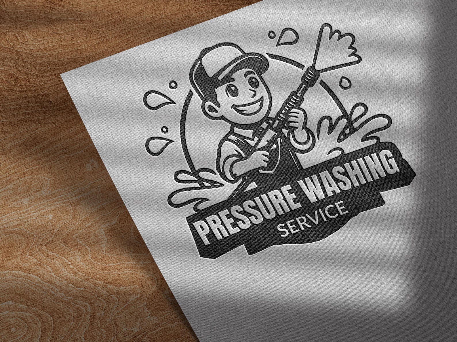 Pressure Washing Business Logo Customize Template, Canva Template ...