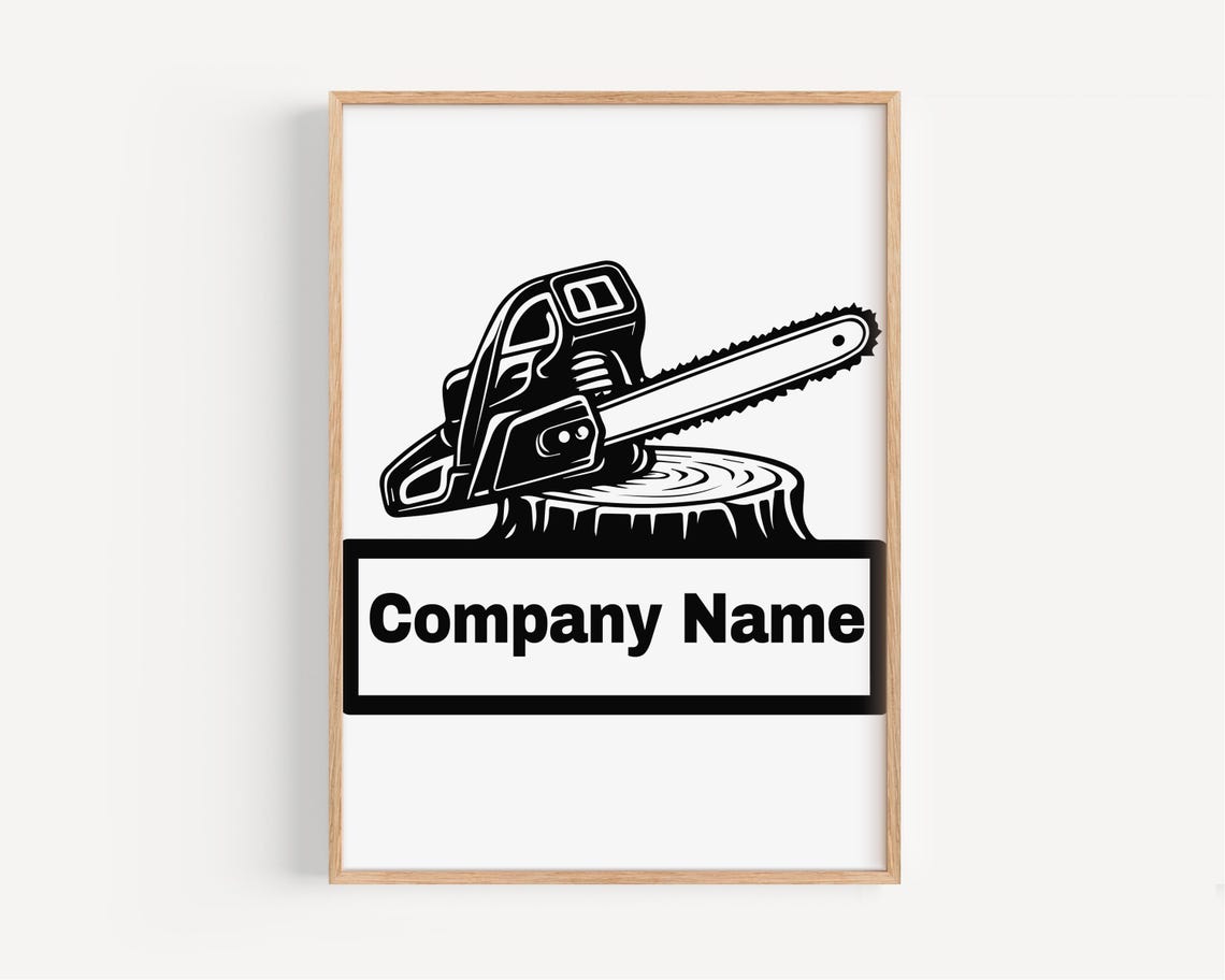 Tree Cutting Business Logo Customize Template, SVG, PDF, PNG Service ...