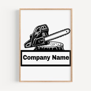 Tree Cutting Business Logo Customize Template, SVG, PDF, PNG Service ...