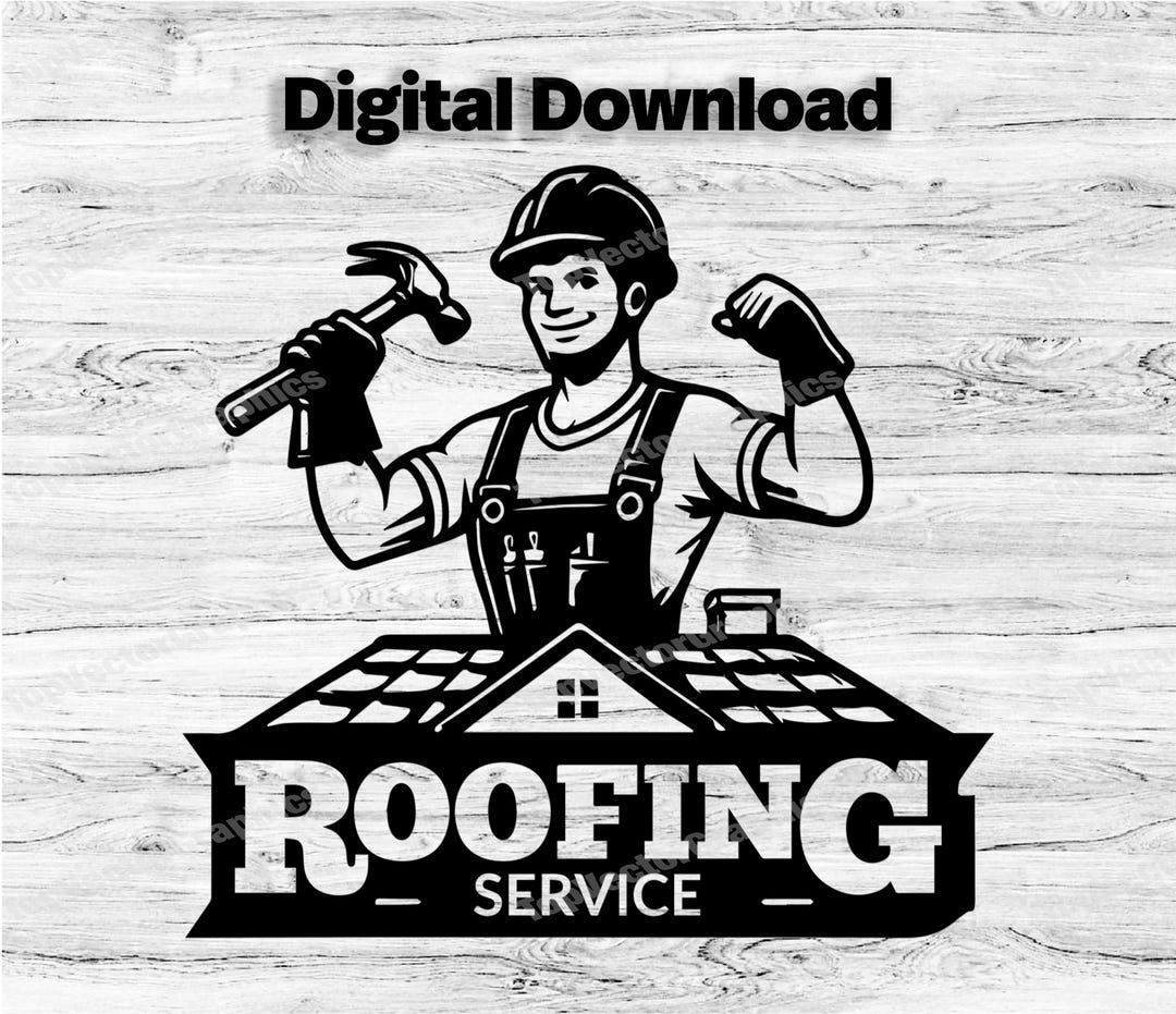 Roofing Business Logo Customize Template, SVG, PDF, PNG, Jpg Roofer Svg ...