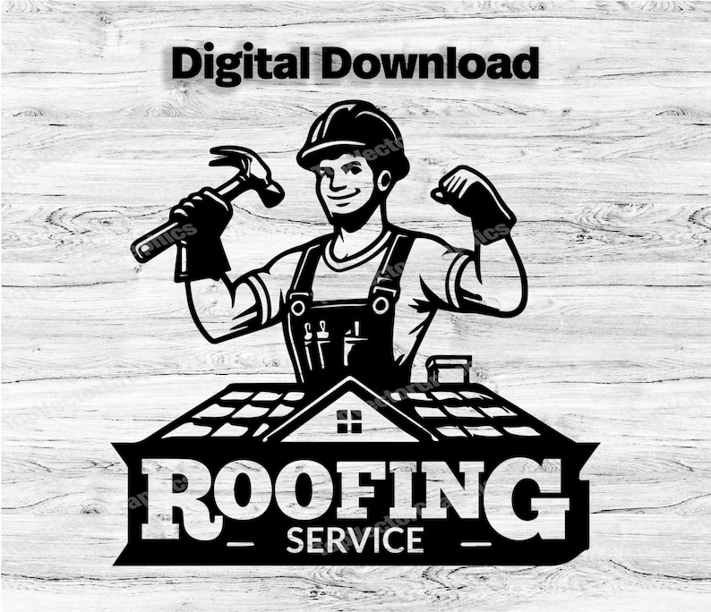 Roofing Business Logo Customize Template, SVG, PDF, PNG, Jpg Roofer Svg ...