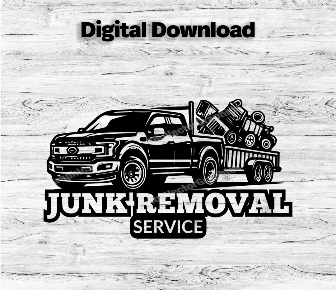 Junk Removal Business Logo Customize Template, SVG, PDF, PNG, Junk Svg ...