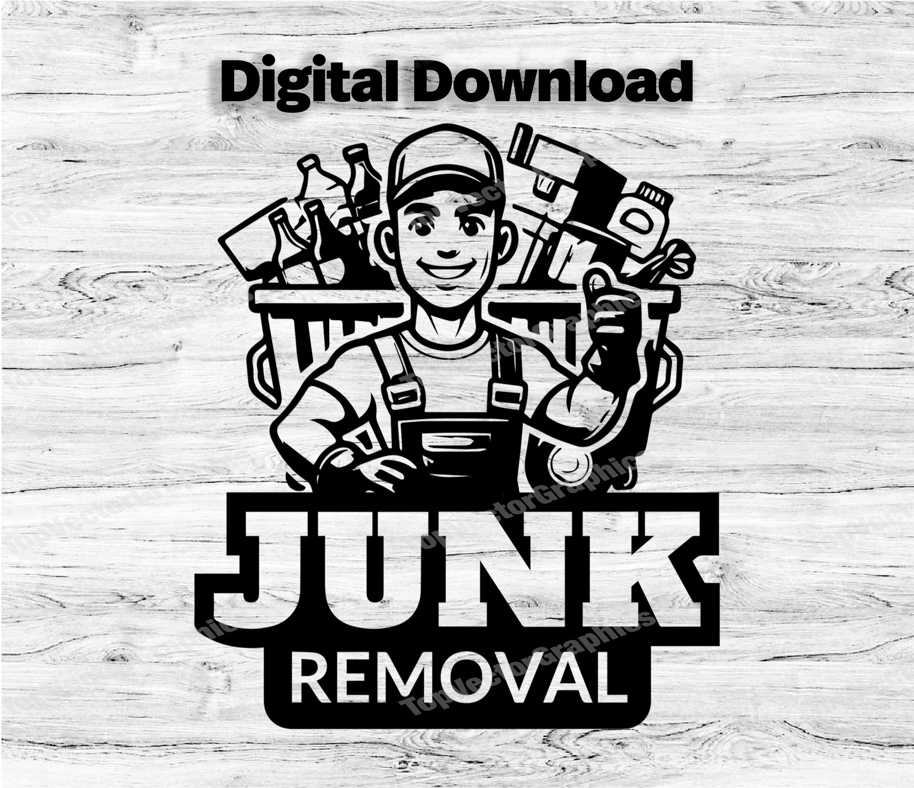 Junk Removal Business Logo Customize Template, SVG, PDF, PNG, Junk Svg ...