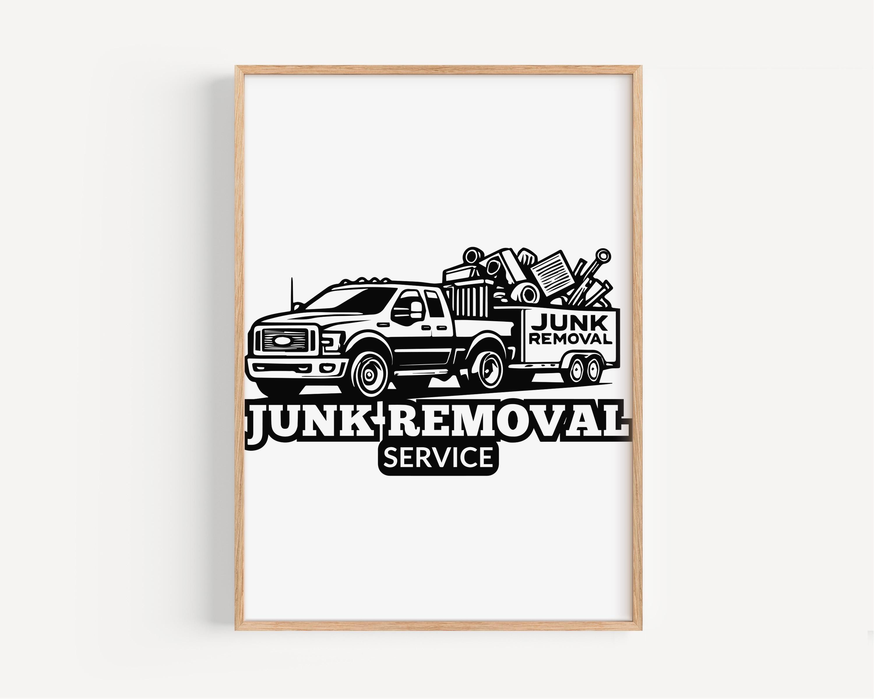 Junk Removal Business Logo Customize Template, SVG, PDF, PNG, Junk Svg ...