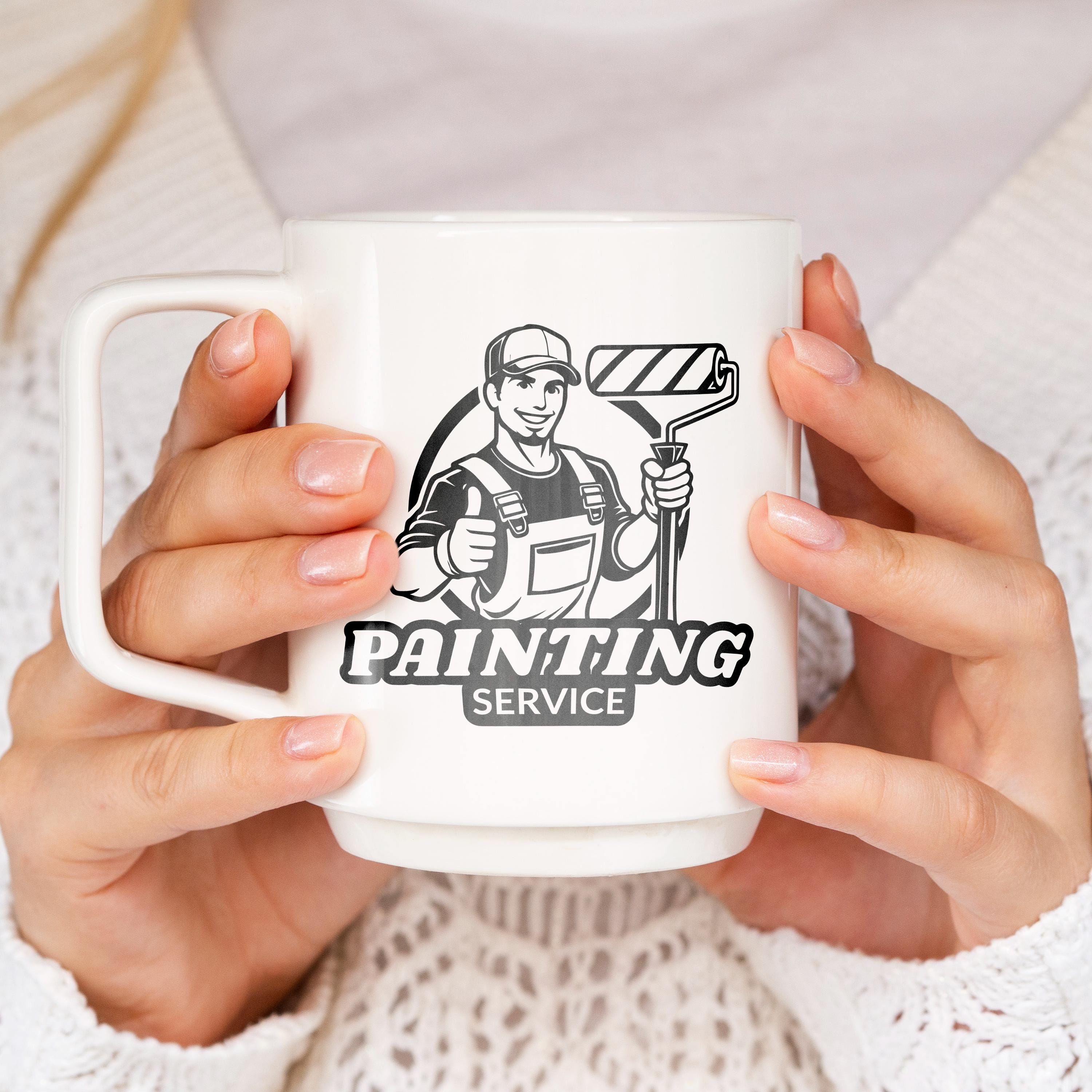 Painting Business Logo Customize Template, SVG, PDF, PNG, Jpg Painter ...