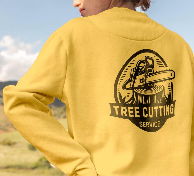 Tree Cutting Business Logo Customize Template, SVG, PDF, PNG Service ...
