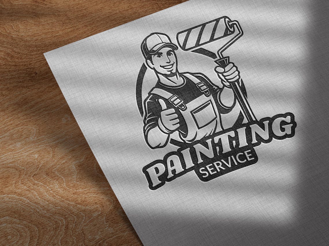 Painting Business Logo Customize Template, SVG, PDF, PNG, Jpg Painter ...