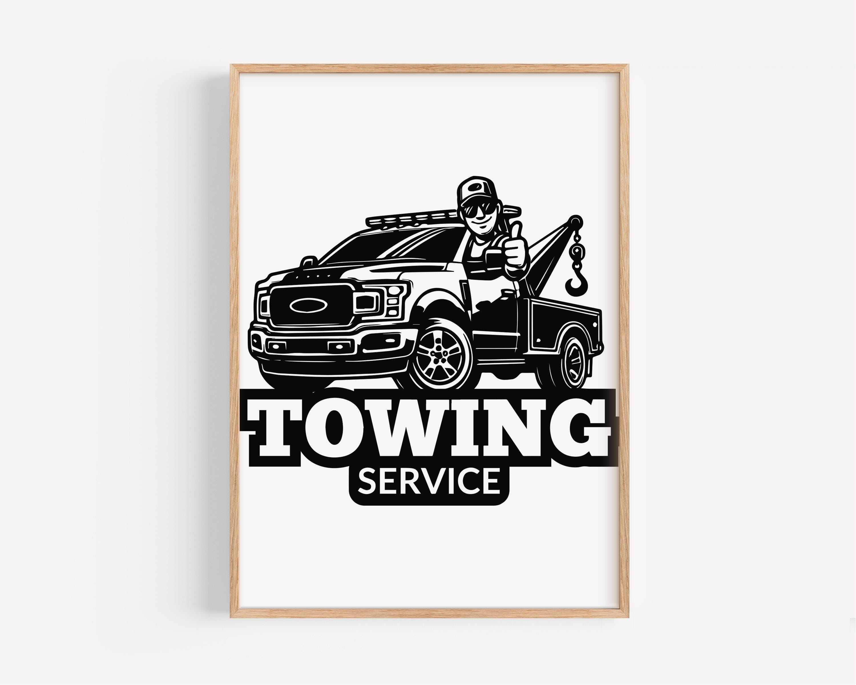 Towing Business Logo Customize Template, SVG, PDF, PNG, Jpg Tow Truck ...