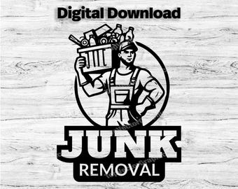 Junk Removal Business Logo Customize Template, SVG, PDF, PNG, Junk Svg ...