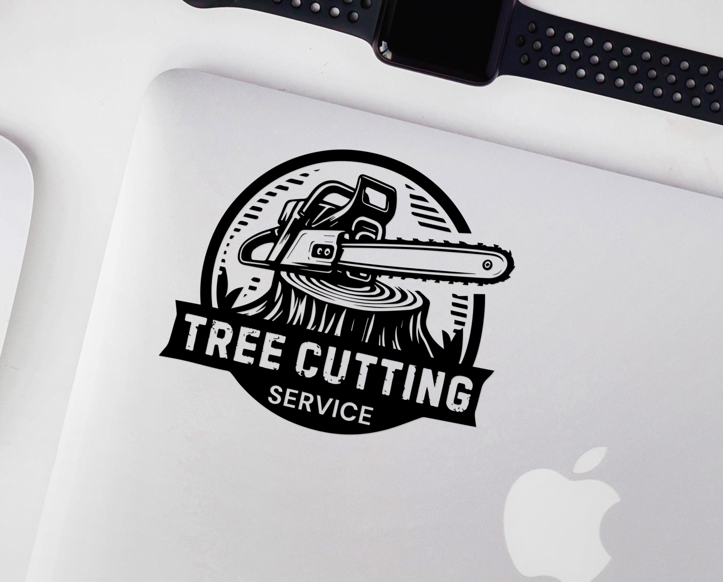 Tree Cutting Business Logo Customize Template, SVG, PDF, PNG Service ...