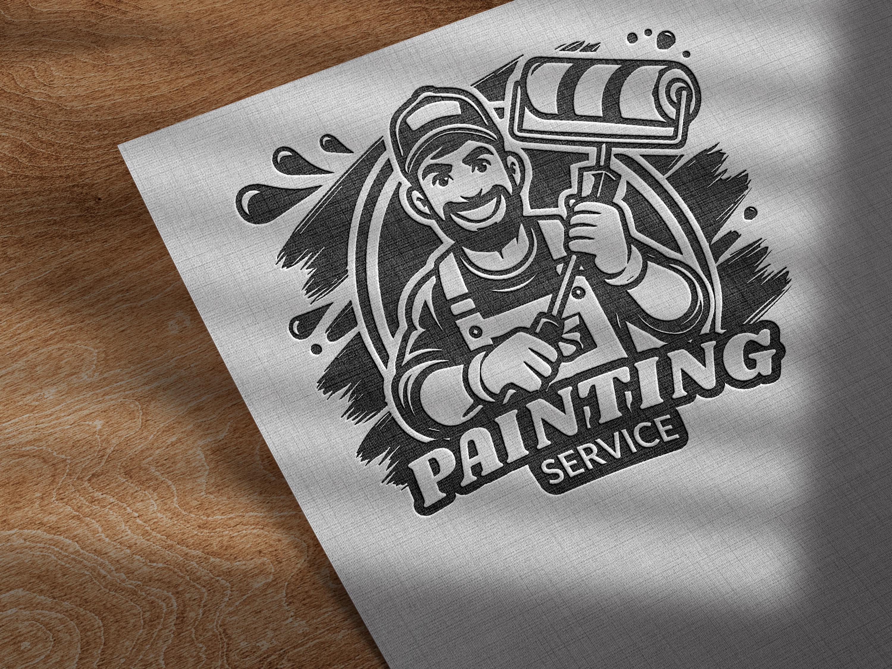 Painting Business Logo Customize Template, SVG, PDF, PNG, Jpg Painter ...