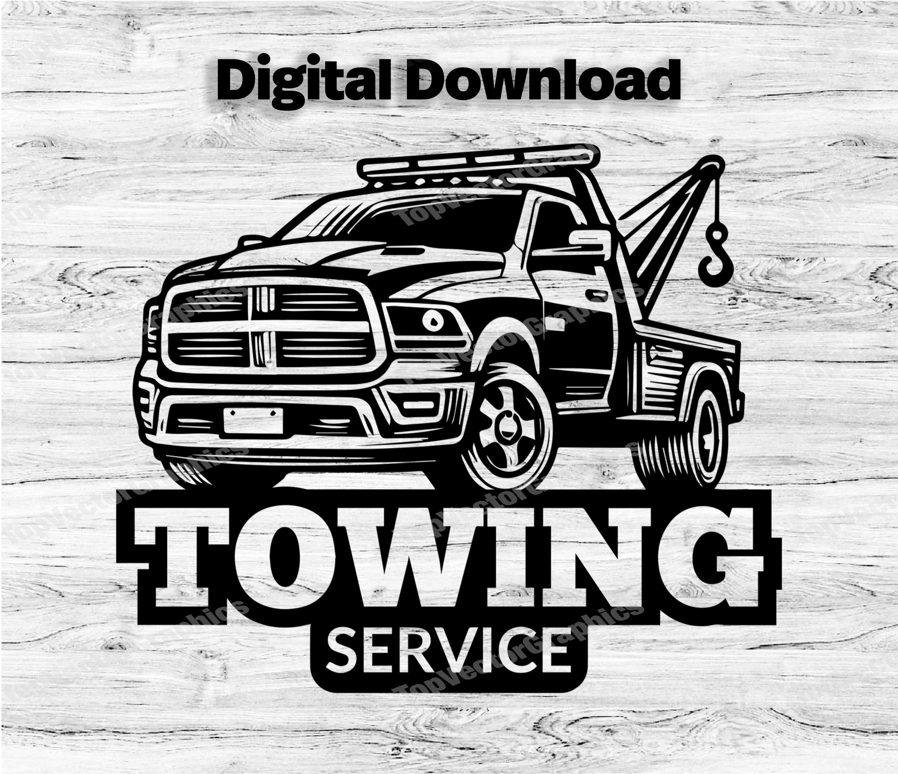 Towing Business Logo Customize Template, SVG, PDF, PNG, Jpg Tow Truck ...