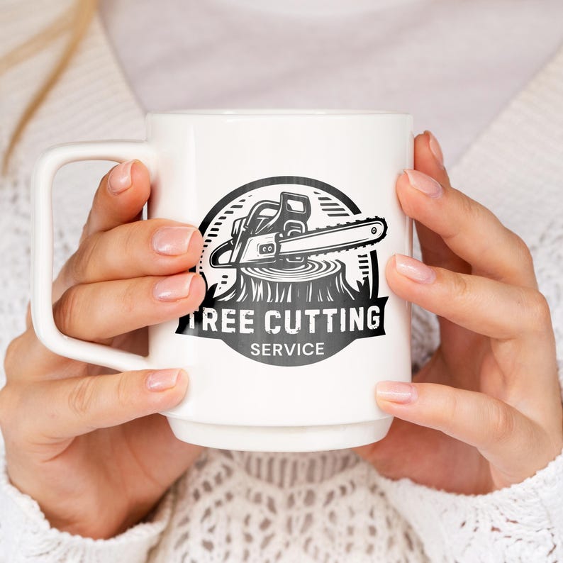 Tree Cutting Business Logo Customize Template, SVG, PDF, PNG Service ...