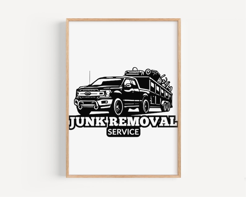Junk Removal Business Logo Customize Template, SVG, PDF, PNG, Junk Svg ...