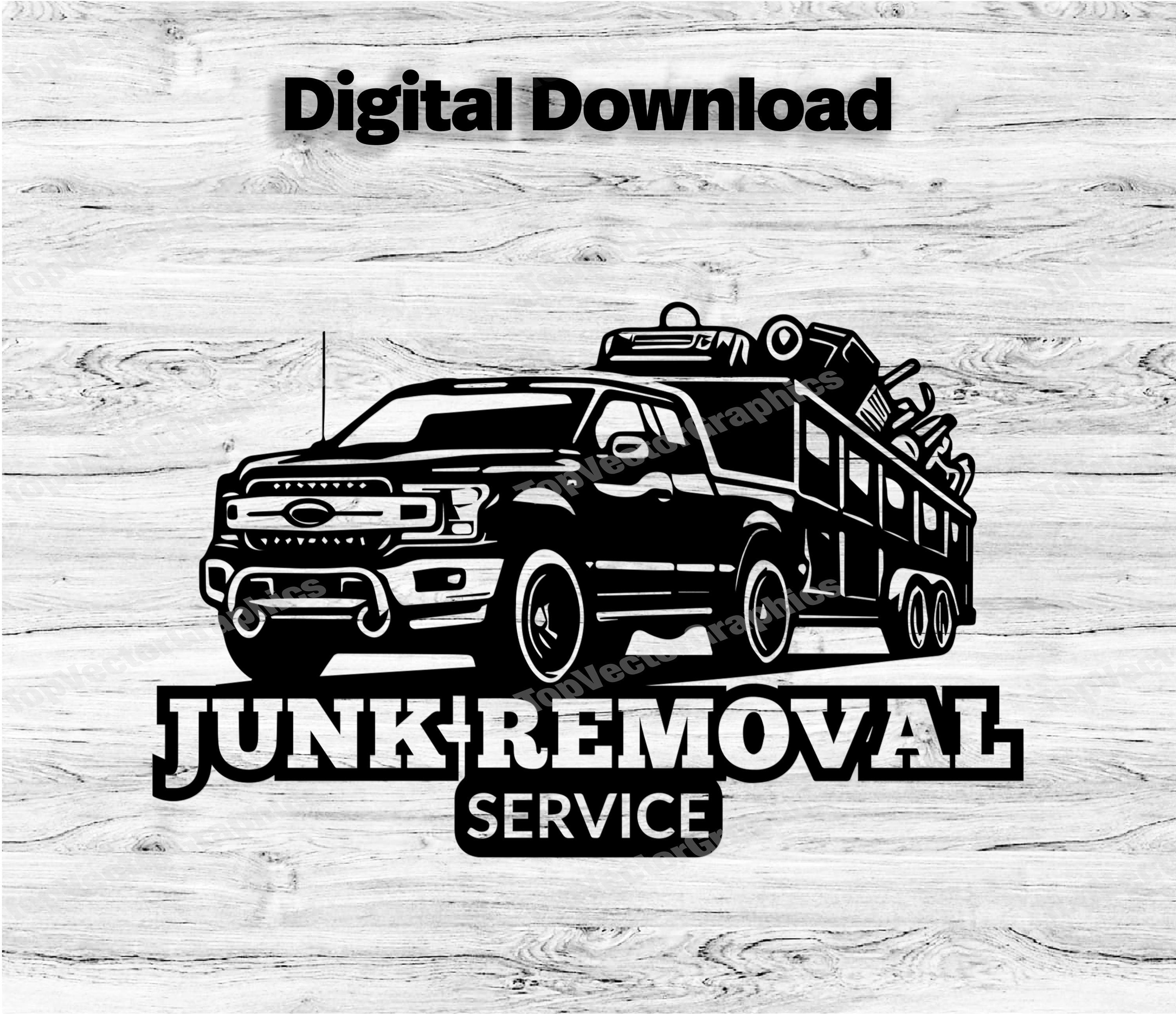 Junk Removal Business Logo Customize Template, SVG, PDF, PNG, Junk Svg ...