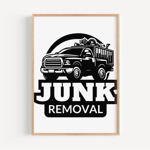 Junk Removal Business Logo Customize Template, SVG, PDF, PNG, Junk Svg ...
